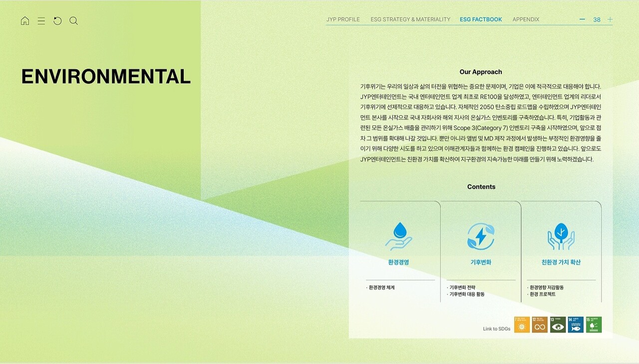 JYP엔터테인먼트, 올 ESG 평가 최고등급 ‘AA’ 획득 "눈길"